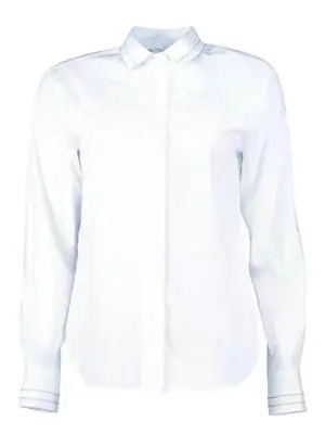 Peserico Pleated Long-sleeve Shirt - White