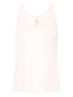 Elisabetta Franchi Sleeveless Jacquard Top - Neutrals