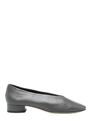AeydĒ Delia Almond-toe Pumps - Grey