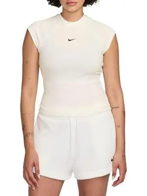 Nike Chill Crop Rib T-Shirt Sail/black