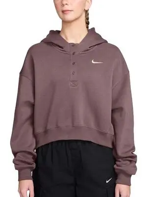 Nike Sportswear Phoenix Fleece Crop Sweatshirt - Tattoo/sail