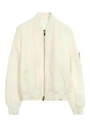 Dior X Travis Scott Embroidered Bomber Jacket - Neutrals