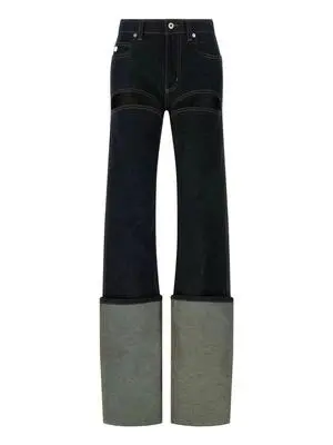 Jean Paul Gaultier Maxi Turn-up Jeans - Blue