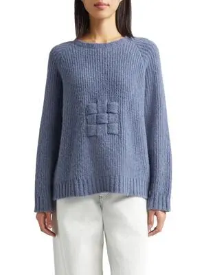 Eckhaus Latta Latch Alpaca & Wool Blend Rib Sweater - Steel