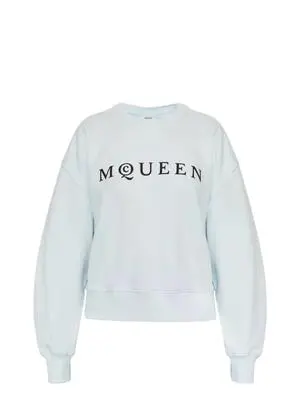 Alexander McQueen Logo-print Sweatshirt - Blue