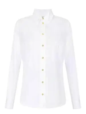 Elisabetta Franchi Logo-embroidered Shirt - White