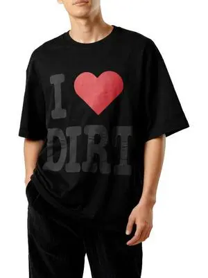 D.RT I Love Dirt Graphic T-shirt - Stone