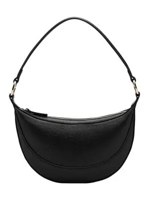Mango Oval Faux Shoulder Bag - Black