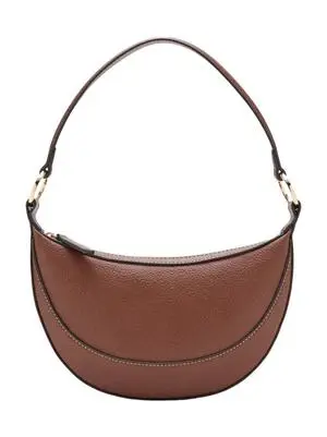 Mango Oval Faux Shoulder Bag - Leather