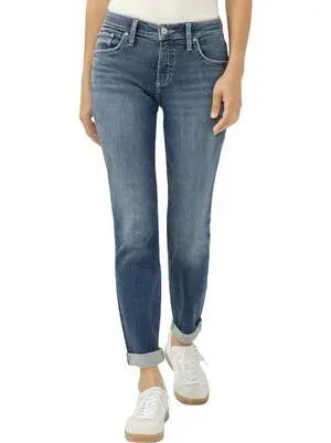 SILVER JEANS CO. Boyfriend Ankle Straight Leg Jeans - Shirley