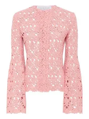 Gabriela Hearst Reynolds Cashmere Lace Jacket - Rosa