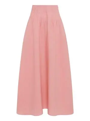 Gabriela Hearst Penelope Midi Skirt - Rosa