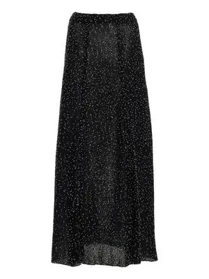 GABRIELA HEARST Beaded Silk Maxi Skirt
