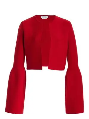 Gabriela Hearst Katlin Knit Jacket In Merino Wool - Scarlet Red