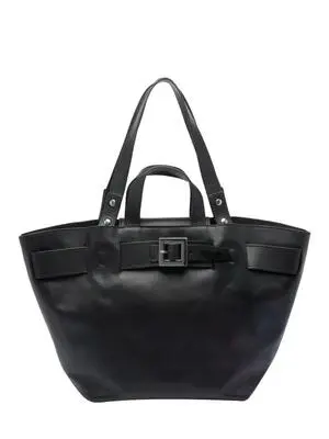 VIC MATIE Leather Shoulder Bag - Black