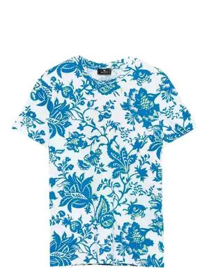 Etro Floral Print T-shirt - White