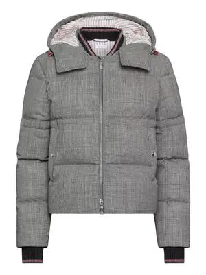 Thom Browne Patterned Hooded Jacket - Grey