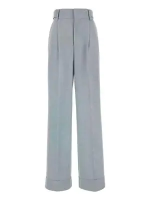 Alberta Ferretti Turn-up Hem Trousers - Grey