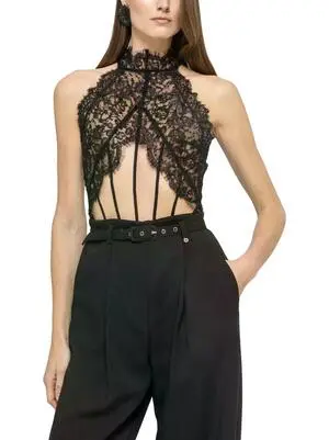 NISSA Sequin Lace Bodysuit