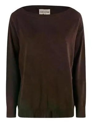 SEMICOUTURE Jupiner Boat-neck Sweater - Brown