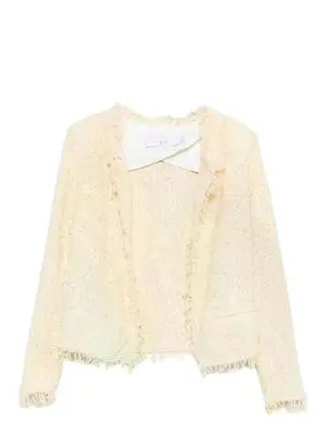 IRO PARIS Shavani Frayed Jacket - Neutrals