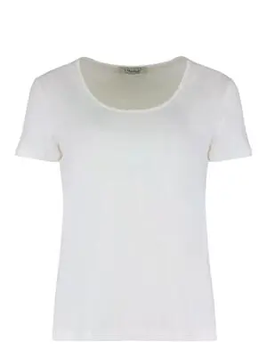 Max Mara S Max Mara Crew-Neck T-Shirt Neutrals