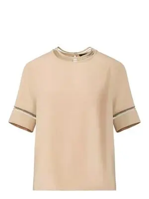 Fabiana Filippi Crepe De Chine Top - Neutrals
