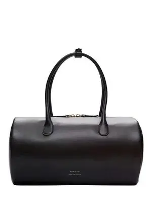 Loulou De Saison Reez Cylindric Leather Shoulder Bag - Black