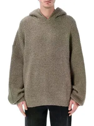 Fear Of God Ribbed Knit Hoodie - Brown