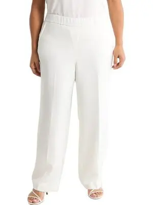 KASPER Gracie Pull-on Pant - Vanilla Ice