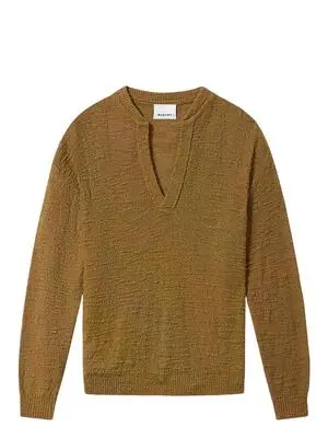 MARANT Arnold V-neck Top - Brown