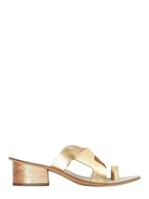 OSKLEN Calçadão Heeled Sandals - Gold