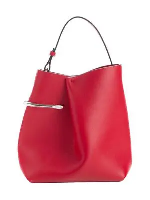 Givenchy Mini Pinch Leather Tote - 638-equestrian Red