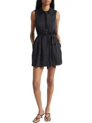Ramy Brook Lina Sleeveless Belted Minidress - Black