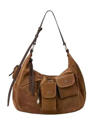 Ba&sh Arya Shoulder Bag With Pockets - Brown