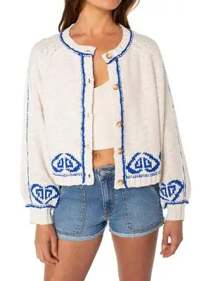 Roxy Jovie Cotton Blend Cardigan - Dew