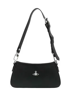 VIVIENNE WESTWOOD Orb-appliqué Shoulder Bag - Black