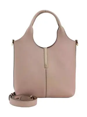 TOD'S Leather Tote Bag - Neutrals