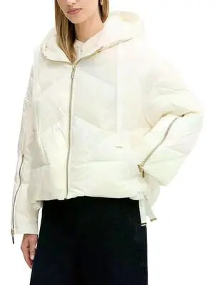 TWINSET Hooded Quilted Jacket - Neutrals