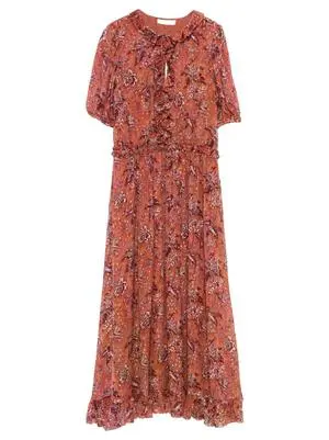 Ulla Johnson Rosamunde Floral Midi Dress - Brown