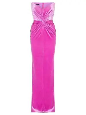 Alex Perry Strapless Twisted Gown - Pink