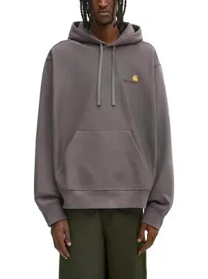Carhartt Work In Progress Logo-embroidered Hoodie - Grey