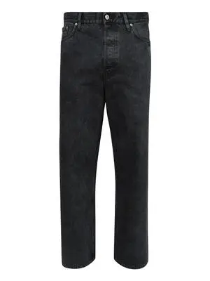 Dries Van Noten Cotton Straight Leg Pants - Black