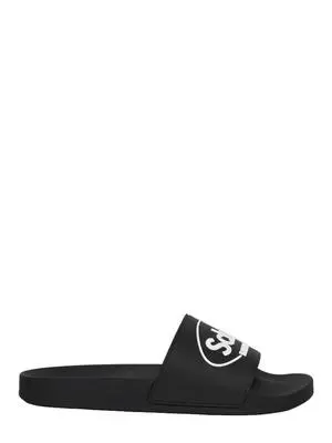 Balenciaga Pool Slide Sandals - Black