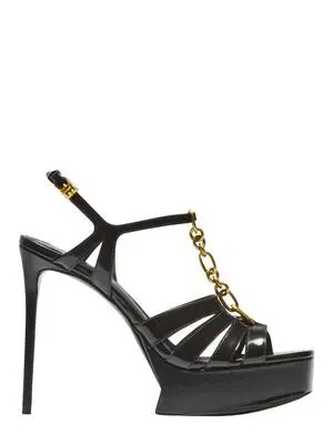 Balmain Sync Platform Sandals - Black