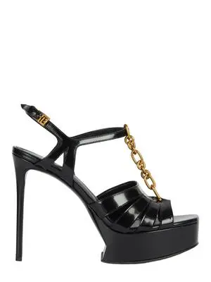 Balmain Sync Platform Sandals - Black