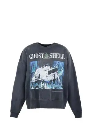 SAINT MXXXXXX X Ghost In The Shell Crewneck Sweatshirt - Black