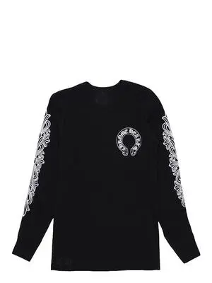 Chrome Hearts Horseshoe Thermal Waffle T-shirt - Black