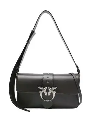 Pinko Love One Shoulder Bag With Diamond Cut Buckle - Green