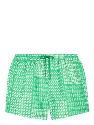 Paul Smith Mixed Pattern Swim Shorts - Green